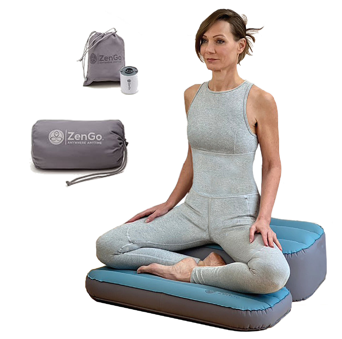 Meditation/Yoga Cushion Set - Modern Comfort Inflatable Meditation/Yoga ...